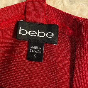 bebe | Dresses | Bebe Red Midi Dress | Poshmark